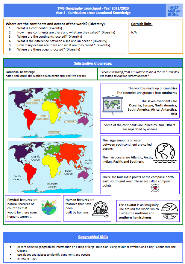 Geography - Threemilestone Primary School