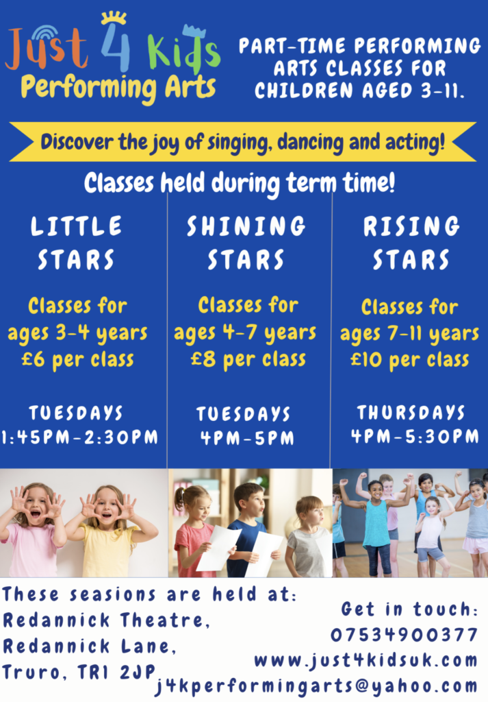 Just 4 Kids - Performing Arts opportunity! - Threemilestone Primary School