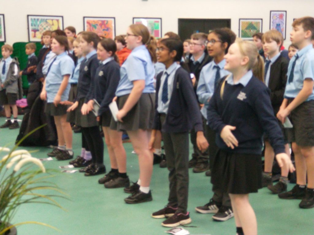 Year 6 visit RLS - Languages workshop - Threemilestone Primary School